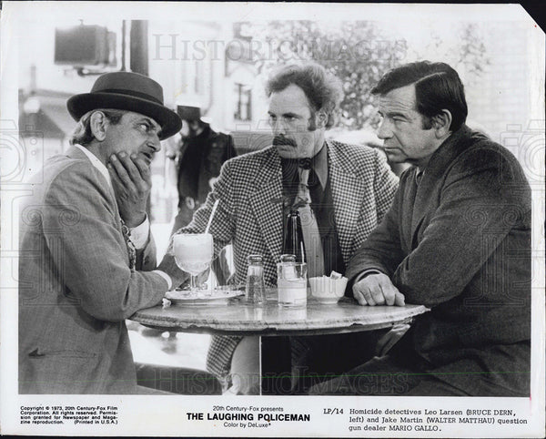 Bruce Dern and Walter Matthau in "The Laughing Policeman" 1973 Vintage ...