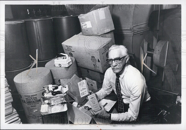Paul Schafer Director of Office Of Civil Defense Control Center 1971 ...
