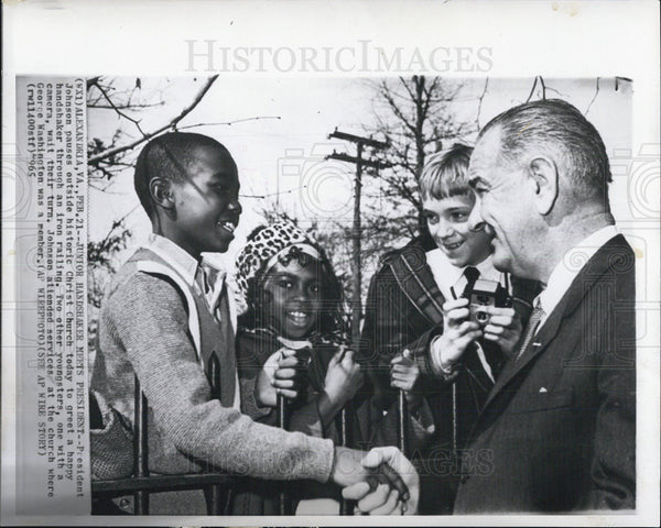 President Lyndon B. Johnson 1965 Vintage Press Photo Print - Historic ...