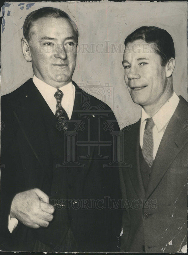 Mayor James M. Curley and Comedian Joe E. Brown 1933 Vintage Press ...