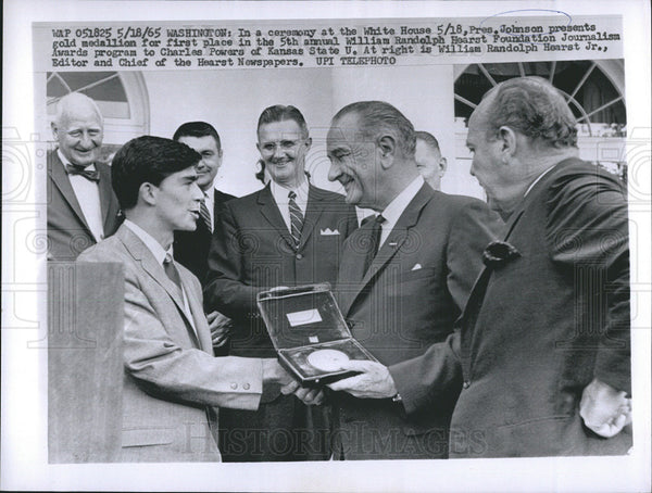 President Lyndon B. Johnson 1965 Vintage Press Photo Print - Historic ...