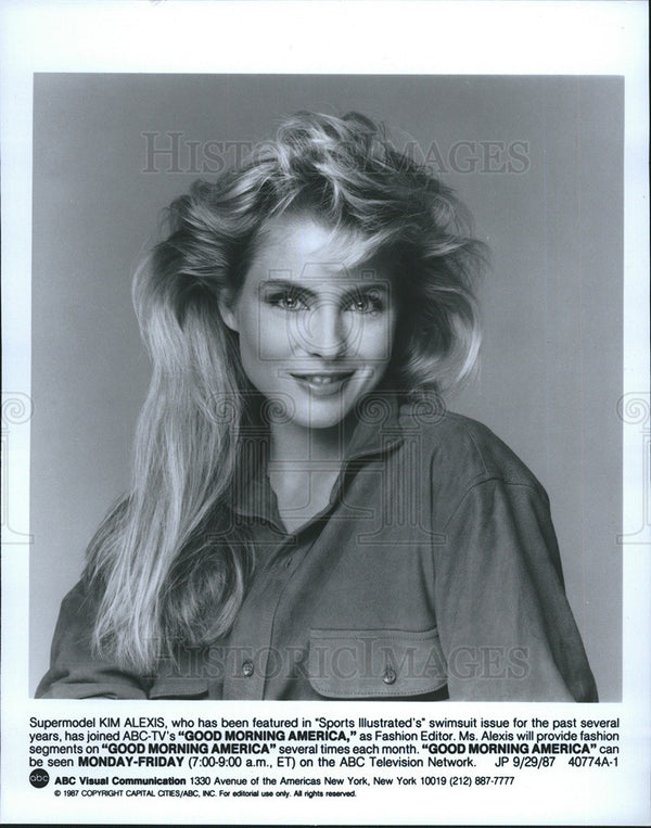 Supermodel Kim Alexis Fashion Editor Good Morning America 1987 Vintage ...