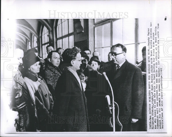 West Berliner Hopes For Reunion With Wife 1963 Vintage Press Photo ...