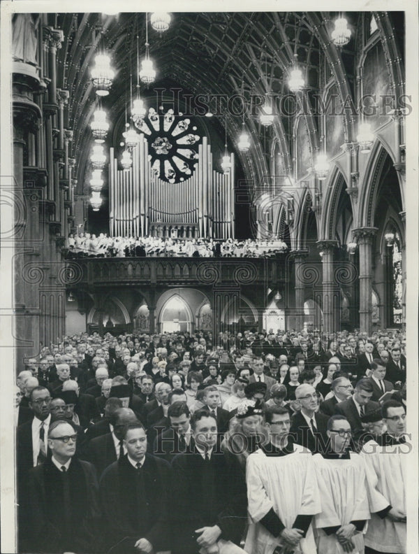 1965 Congregation Gathers for Funeral of Albert Cardinal Meyer ...