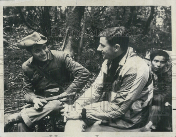 1966 Louis Turcios meets with Ted Yates, producer on NBC. - Historic Images