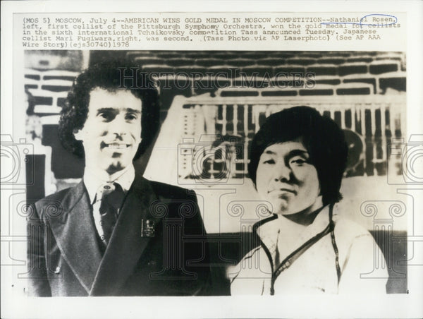 1978 Nathaniel Rosen Wins Gold Medal For Cellists In Competition ...