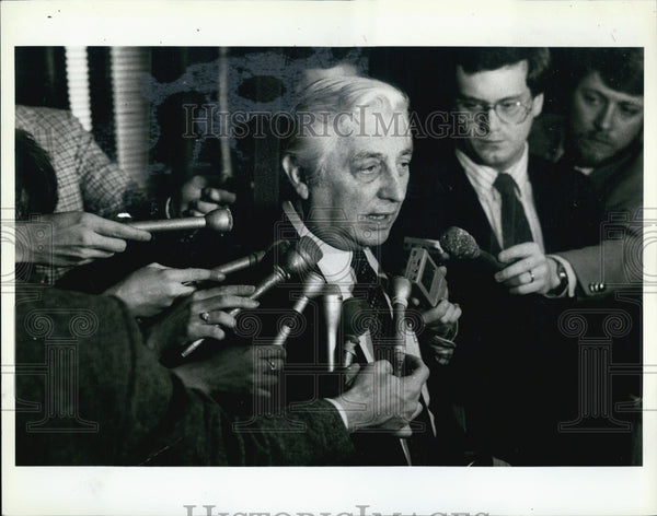 Press Photo Roman Puckinski Press Conference Chicago Democratic Politi ...