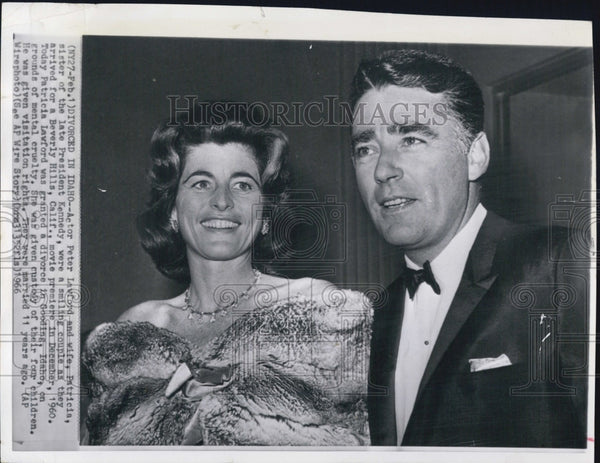 1966 Peter Lawford Actor Wife Patricia Beverly Hills Movie Premiere ...