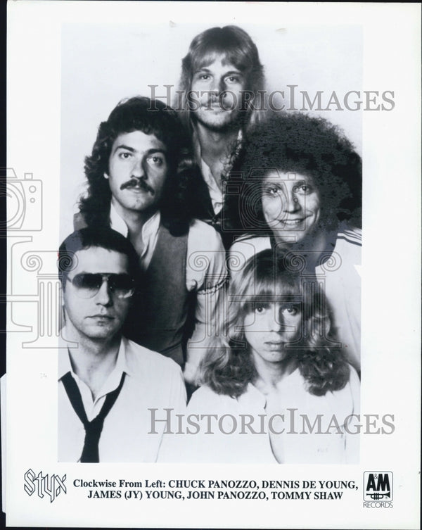 1996 Chuck Panozzo, Dennis De Young, James Young, John Panozzo - Historic Images