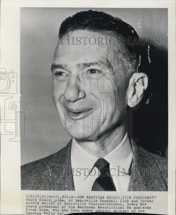 Press Photo Bruce Dudley/President Louisville Baseball Club/Sports Edi ...