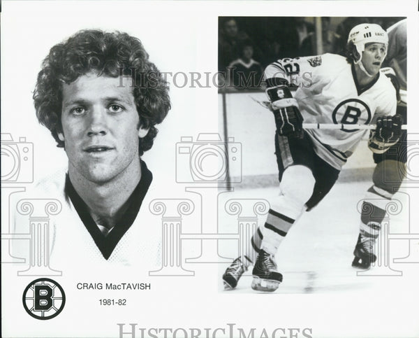 1981 Craig MacTavish Boston Bruins Hockey Center Coach - Historic Images