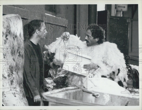 1984 Actors Bruce Weitz & Ebbe Roe Smith "Hill Street Blues" NBC TV ...