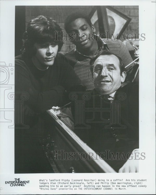 Press Photo Leonard Rossiter, Richard Beckinsale & Don Warrington ...