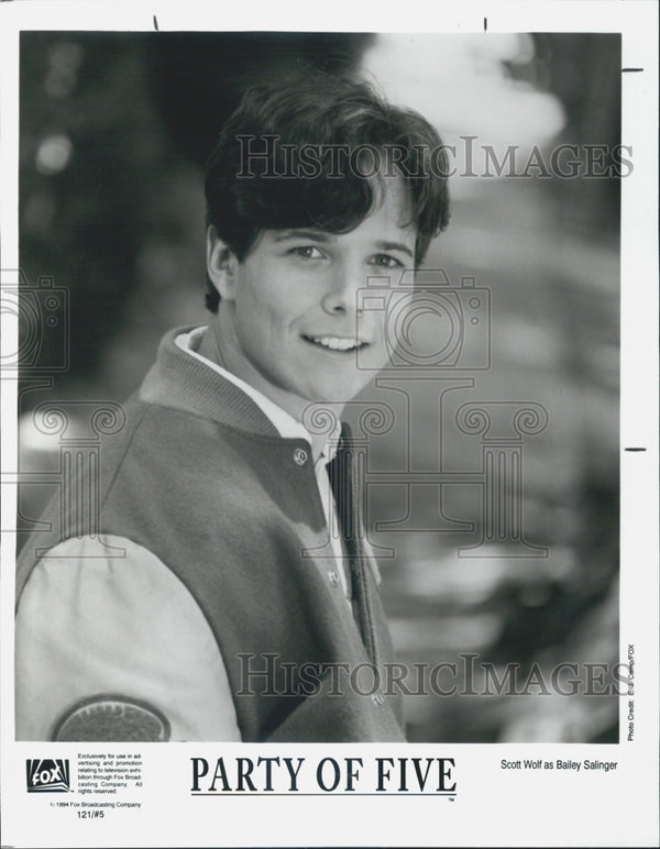 1994 Scott Wolf Actor Party Of Five Television Series - Historic Images