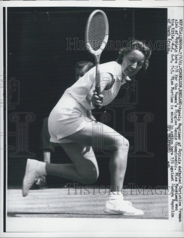 1961 Angela Mortimer of Britain defeated Christine Truman - Historic Images