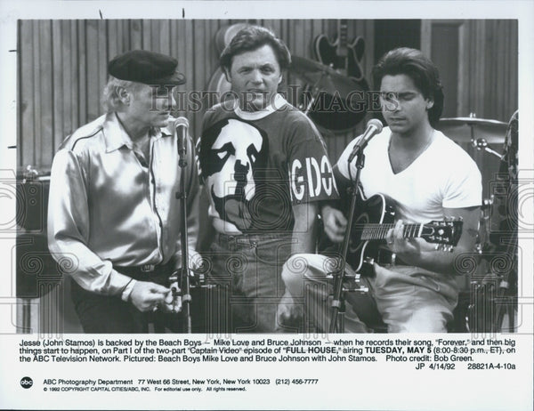 1992 Jesse, Mike Love and Bruce Johnson at ABC television network ...