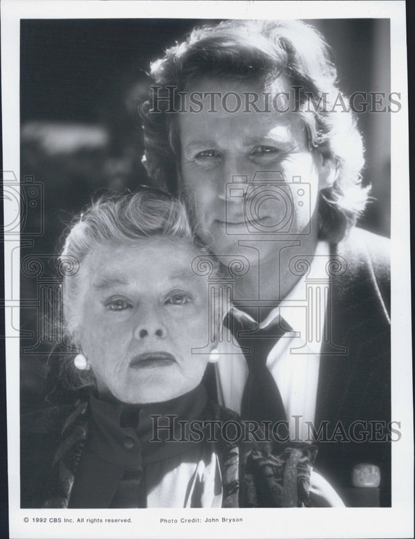 1995 Katherine Hepburn and Ryan O'Neill in The Man Upstairs. - Historic ...