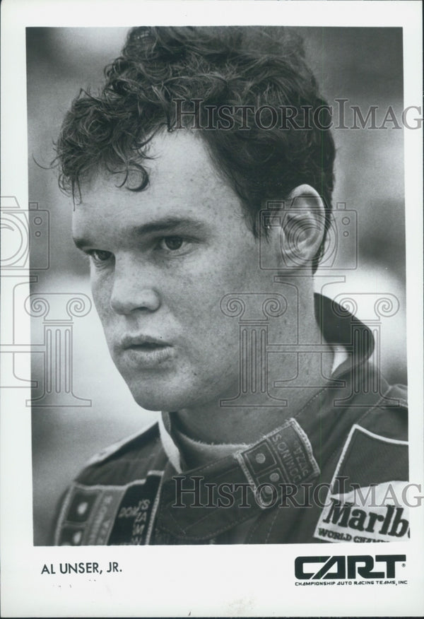 Press Photo Al Unser Jr NASCAR - Historic Images