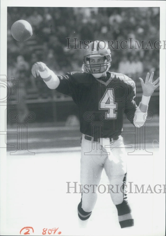 Press Photo of New Orleans Saints QB Steve Walsh - Historic Images
