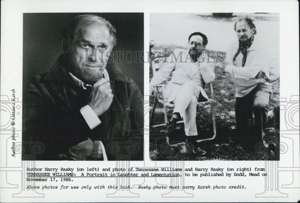 1986 Harry Rasky Author Tennessee Williams Biography & Harry Rasky ...