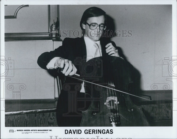 1985 David Geringas Musician Singer - Historic Images