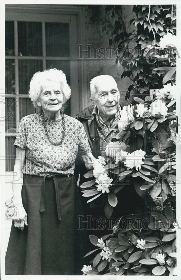 1980 Mr & Mrs Stanton & Garden - Historic Images