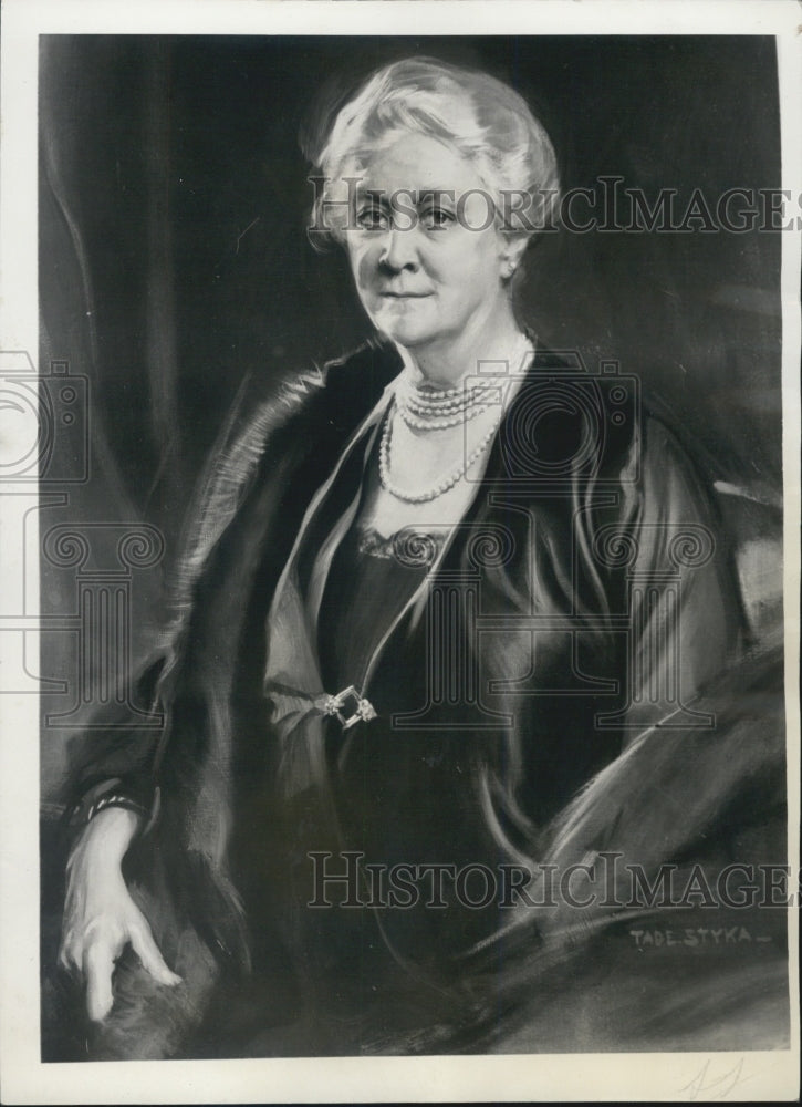 1934 Mrs Sarah Delano Roosevelt Mother of the President - Historic Images