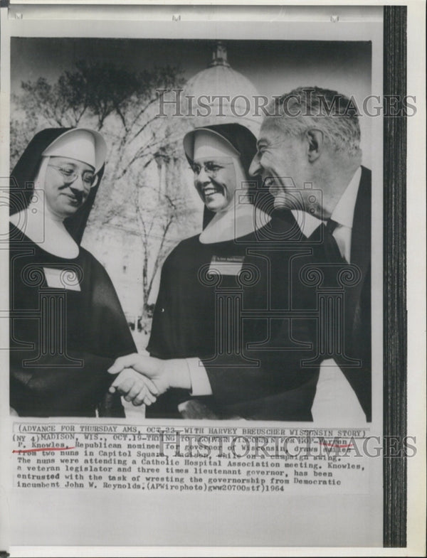 1964 Warren Knowles Running Gov Wisconsin - Historic Images