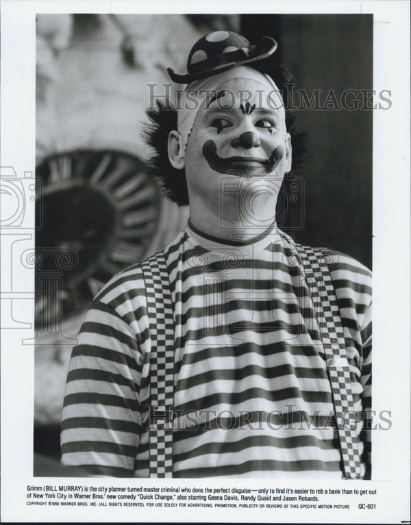 1990 Quick Change Star Bill Murray In Clown Costume COPY With Geena ...