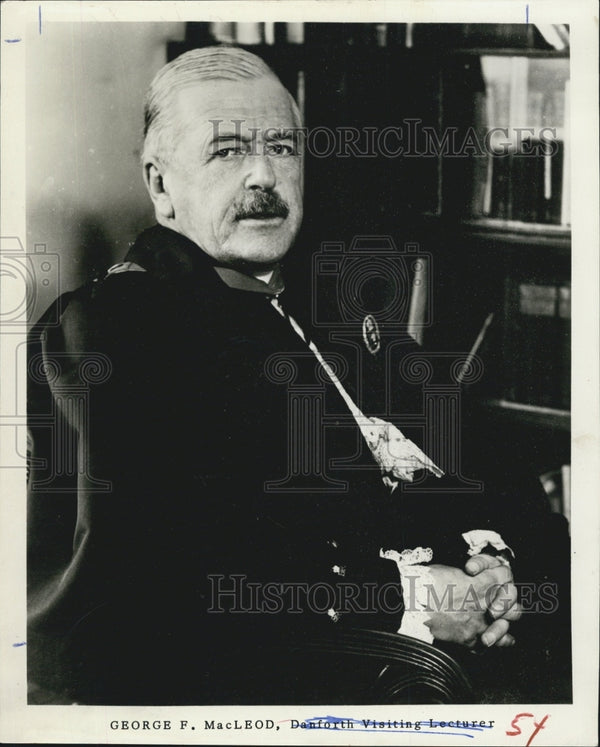 1964 Chaplain To Queen Elizabeth II George MacLeod Portrait - Historic ...