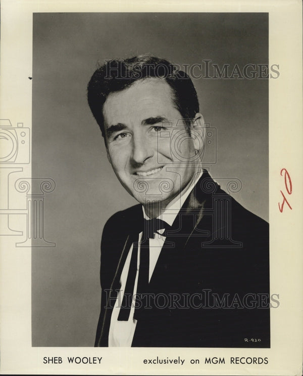 1963 Singer, Actor Sheb Wooley - Historic Images