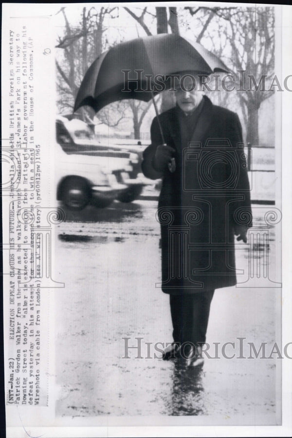1965 British Foreign Secretary Patrick Gordon Walker London - Historic ...