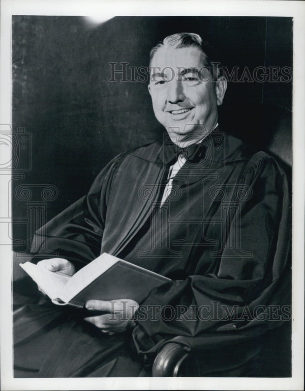 Press Photo Associate Justice Tom C. Clark Official Portrait - Historic ...