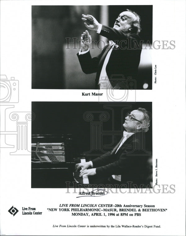 1996 Conductor Kurt Masur and Pianist Alfred Brendel on PBS TV ...