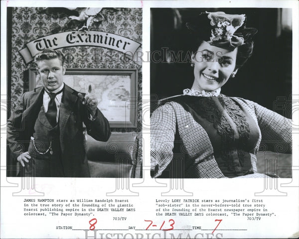 1966 Actor James Hampton/Lory Patrick in "The Death Valley Days ...