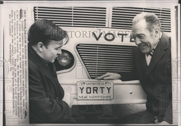 1972 Press Photo LA Mayor Sam Yorty - RSH07837 - Historic Images