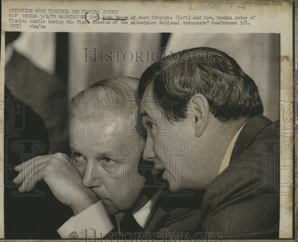 1973 Governor Arch Moore West Virginia Governor Reubin Aslow Florida ...