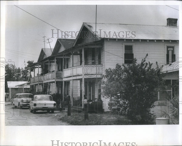 1967 Press Photo Slum Housing Ghetto Clearwater Florida Poverty Neighb ...