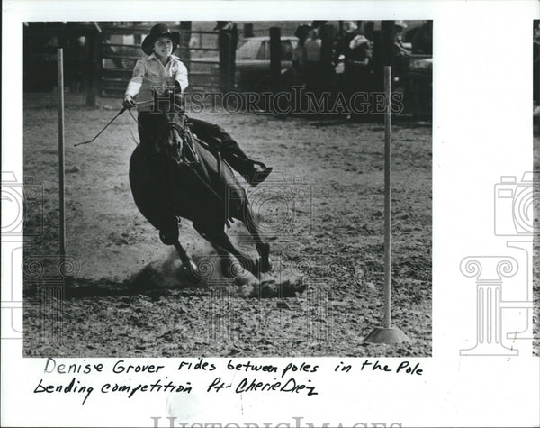 1981 Pasco County Cattlemen's Association Rodeo Pole Bending Rider ...
