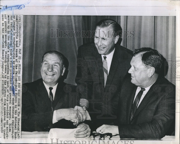1969 Vic Stasiuk, Keith Allen and Bud Poile - Historic Images