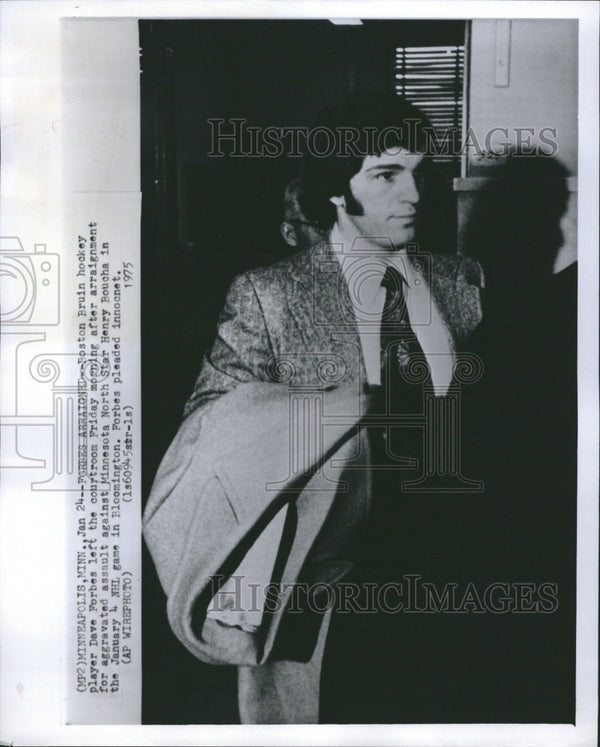 1975 Boston Bruins' Dave Forbes charged with aggravated assault ...