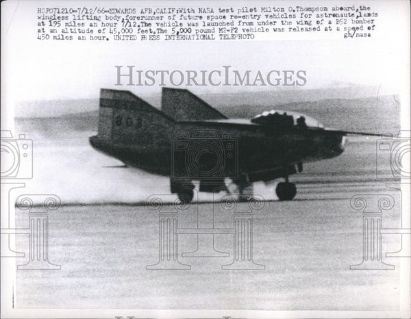 1966 Test Pilot Milton Thompson M2-F2 Vehicle - Historic Images