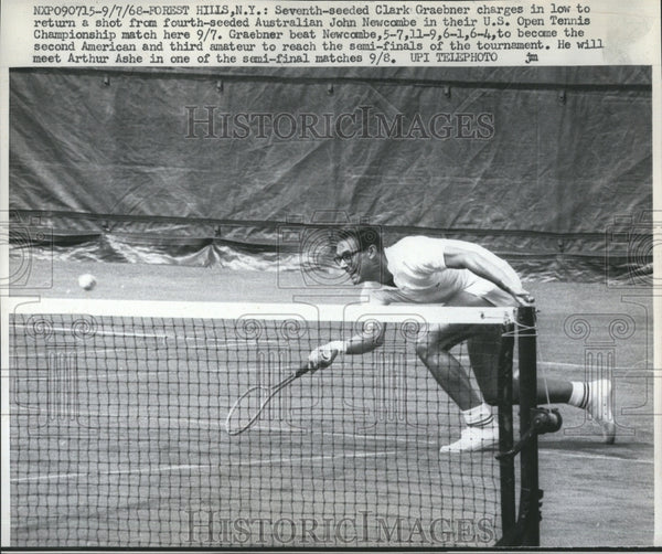 1968 Clark Graebner & John Newcombe - Historic Images