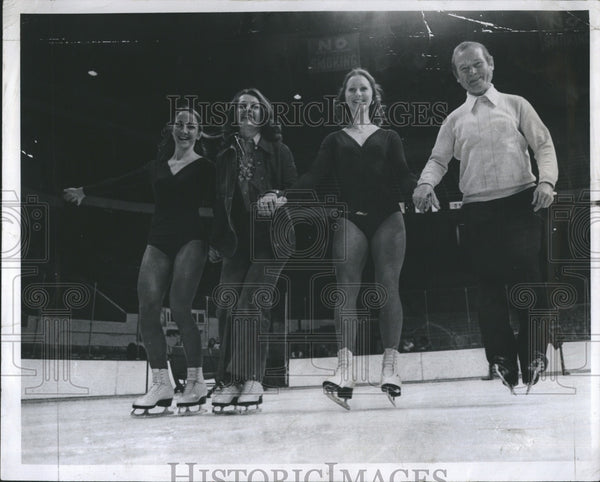 1975 Press Photo Jane Broadburst, Jean Sona, Beth Leinberry and Freddi ...