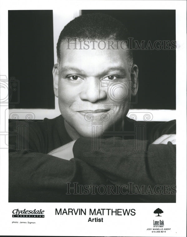 1996 Marvin Matthews, musician. - Historic Images