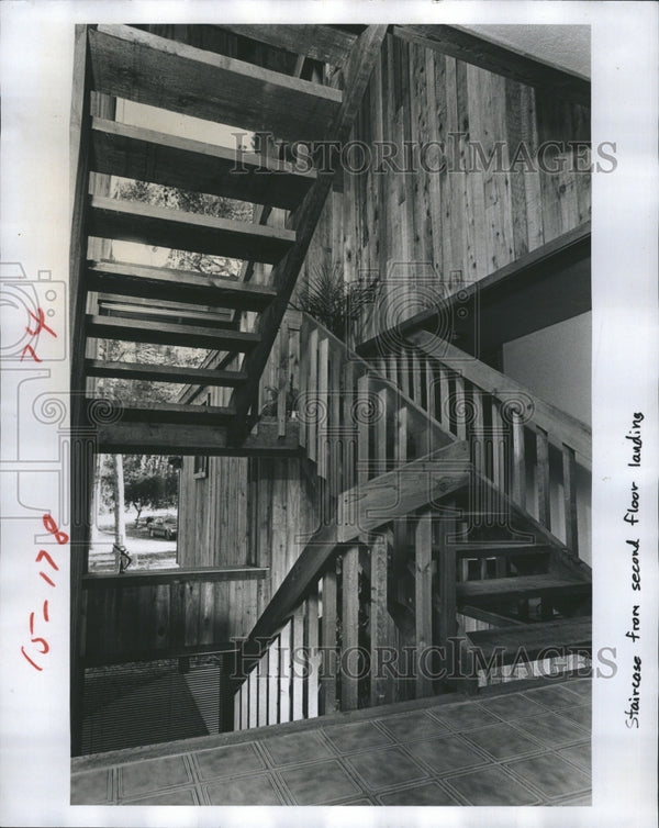 1981 The terminal chimney and staircase is in the center od the ...