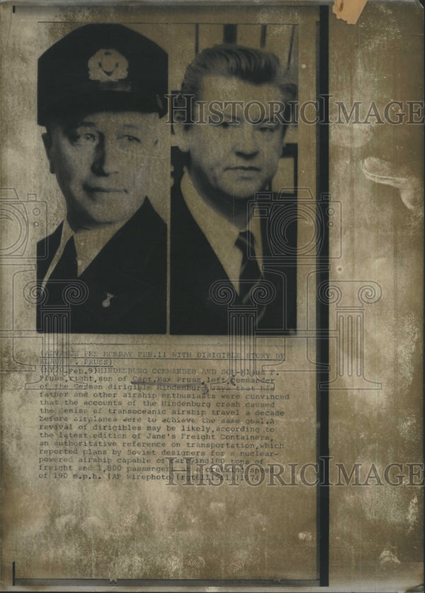 1974 Hindenburg Commander Max Pruss and Son - Historic Images