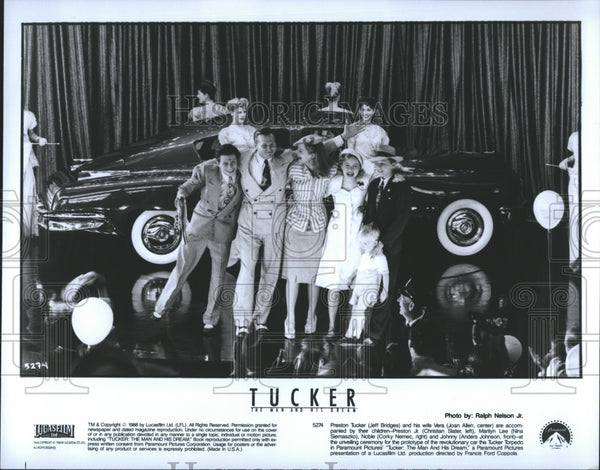 1988 Actors Tucker Jeff Bridges Joan Allen Slater Siemaszko Nemec ...