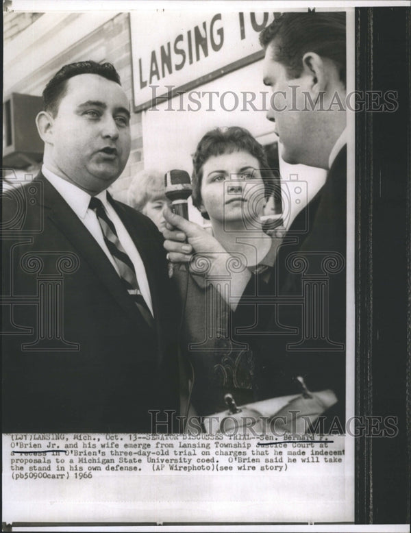 1966 Senator Bernard F. O'Brien during indecent proposal trial ...