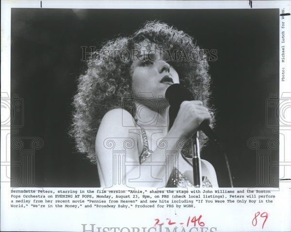 Bernadette Peters,singer,actress - Historic Images